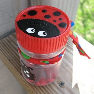 Recycled Ladybug Jar - Crafts by Amanda