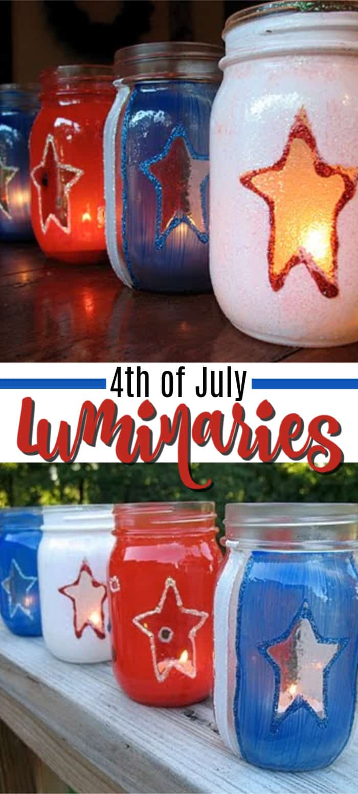 4th of July Luminaries - patriotic luminaries - Crafts by Amanda