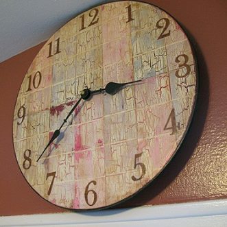Paint Chip Clock - Crafts by Amanda