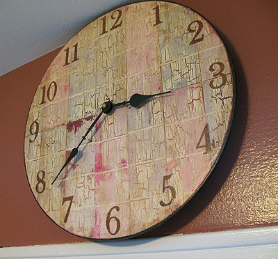 Paint Chip Clock - Crafts by Amanda