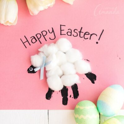 Handprint Lamb for Easter - Crafts by Amanda - Easter Crafts