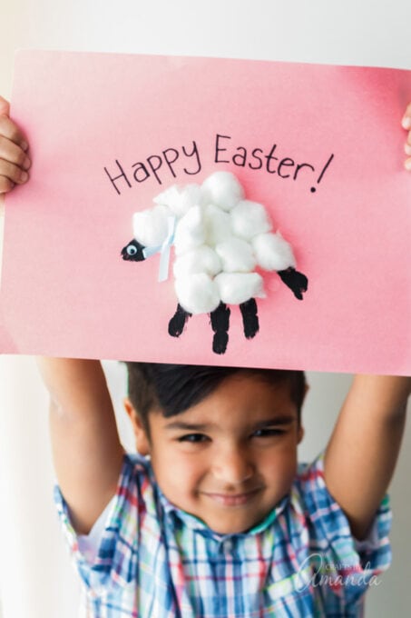 Handprint Lamb for Easter - Crafts by Amanda - Easter Crafts