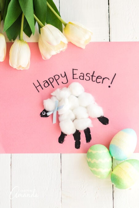 Handprint Lamb for Easter - Crafts by Amanda - Easter Crafts