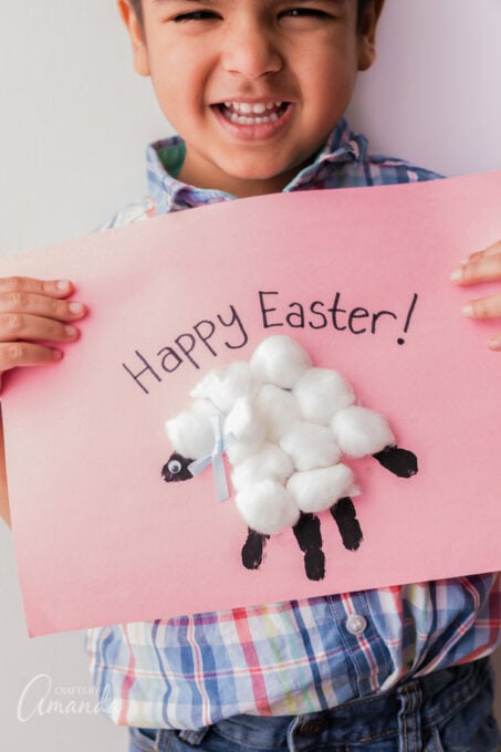 Handprint Lamb for Easter - Crafts by Amanda - Easter Crafts
