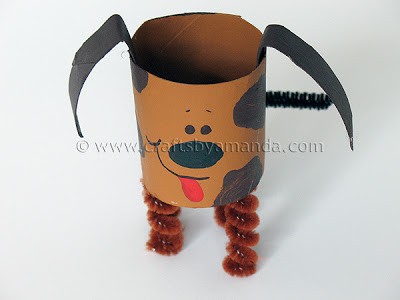 Cardboard Tube Dog: The Farm Series - Crafts by Amanda