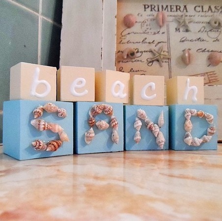 Seashell Beach Blocks - Crafts by Amanda