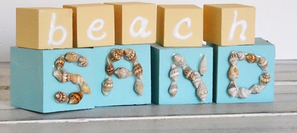 Seashell Beach Blocks - Crafts by Amanda
