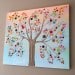 Button Tree: a beautiful canvas project full of vibrant colors