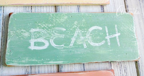Beach Signs: weathered rustic beach signs you can make yourself