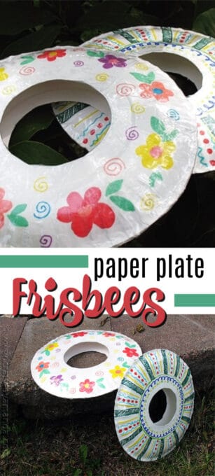 Paper Plate Frisbee- an easy craft for kids - Crafts by Amanda