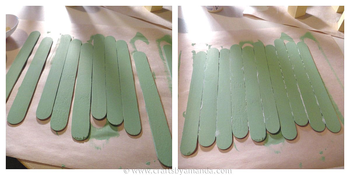 Craft Stick Beach Plaque - Crafts by Amanda