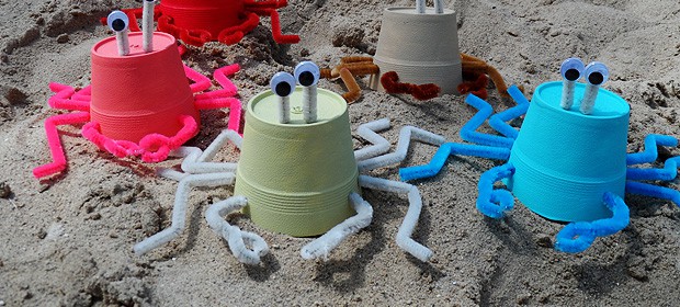 Styrofoam Cup Sea Crabs - Crafts by Amanda