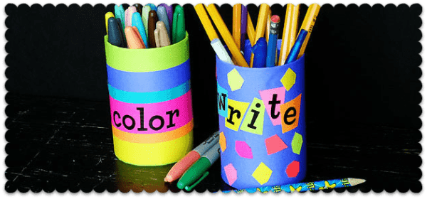 Back to School Pencil Holders - Crafts by Amanda