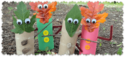 Fall Leaf Finger Puppets - Crafts by Amanda