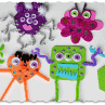 Glitter Foam Monsters - Crafts by Amanda
