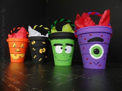 Halloween Treat Cups - Crafts by Amanda
