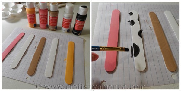 Craft Stick Farm Animals - craft for kids - Crafts by Amanda