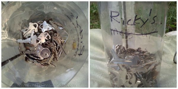 Recycled Key Garden Markers: an easy recycled craft for the garden!