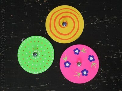 Recycled CD Spinners - Crafts by Amanda