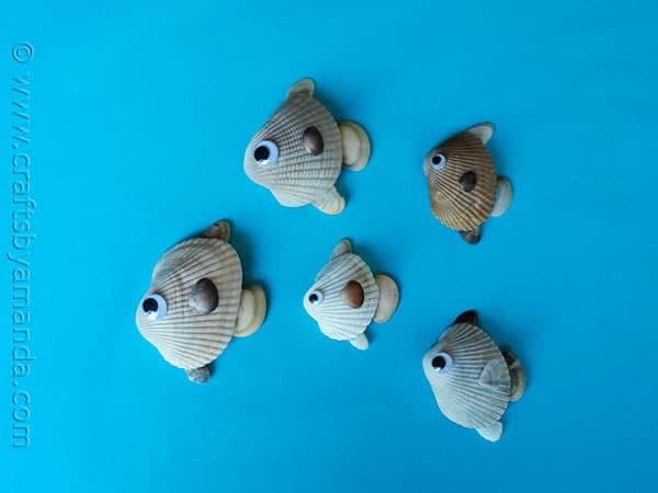How to Make Seashell Fish - Crafts by Amanda