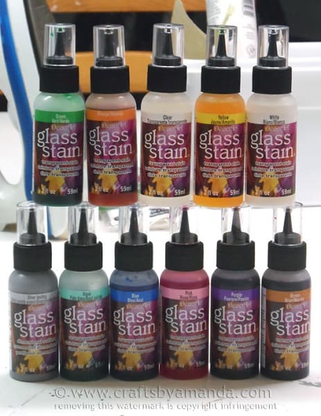 Faux Stained Glass Mosaic Luminary - Crafts by Amanda