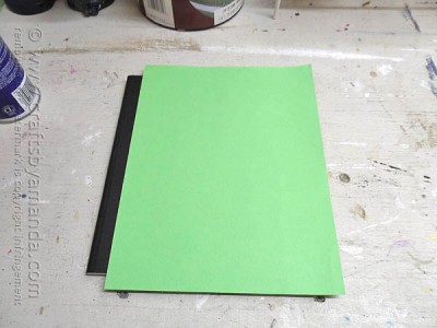 Decorating a Composition Notebook - Crafts by Amanda