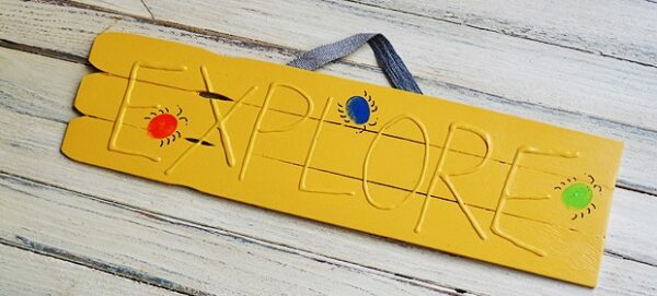 3D Explore Sign for Kids - Crafts by Amanda