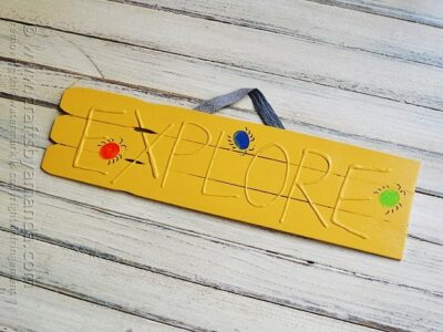 3D Explore Sign for Kids - Crafts by Amanda