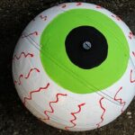 Upcycled Basketball Eyeball - Crafts by Amanda