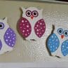 Polka Dot Owl Magnets - Crafts by Amanda