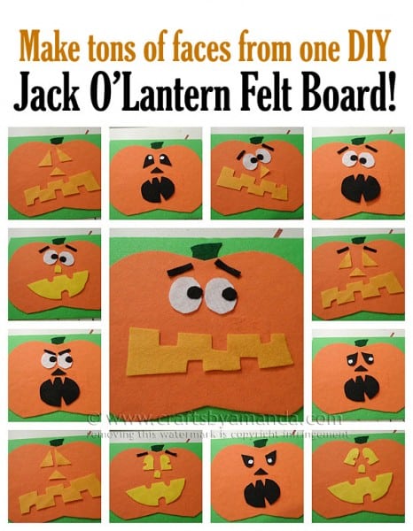 Make a Jack O'Lantern Felt Board - Crafts by Amanda