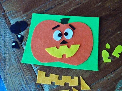 Make a Jack O'Lantern Felt Board - Crafts by Amanda