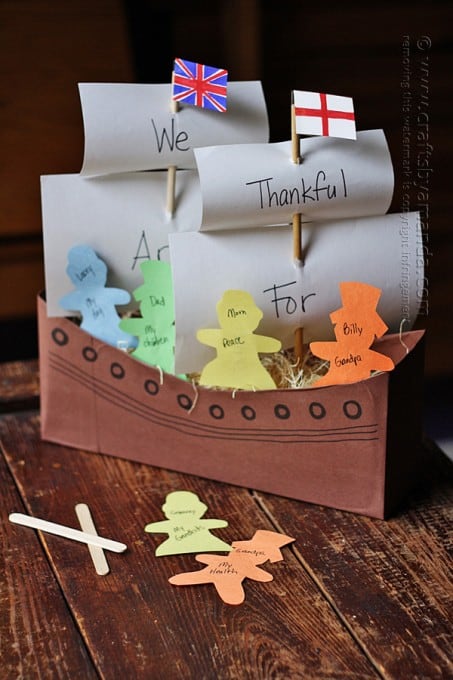 Cereal Box Mayflower - Crafts by Amanda