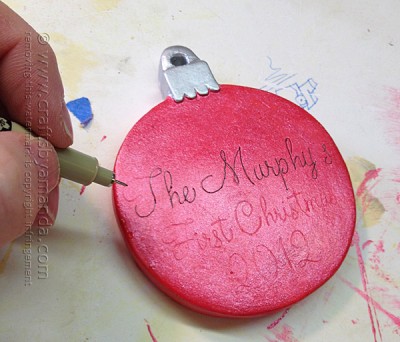 Personalized Christmas Ornament - Crafts by Amanda