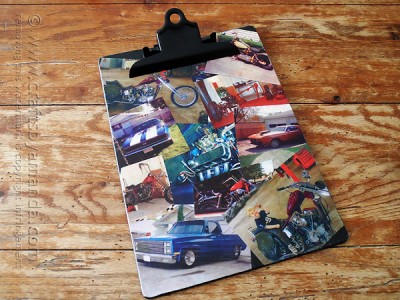 Mod Podge Photo Collage Clipboard - gift idea for him