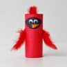 Cardboard Tube Cardinal: a fun recycled craft for kids!