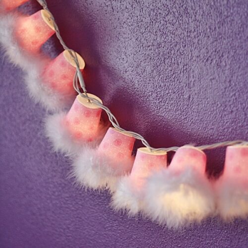 Sweetheart Plastic Cup String Lights - Crafts by Amanda