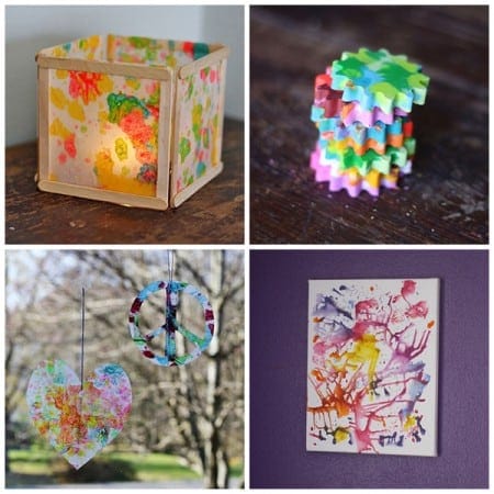 4 Ways to Recycle Broken Crayons - Crafts by Amanda