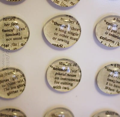 Dictionary Magnets with Crafty Words - Crafts by Amanda