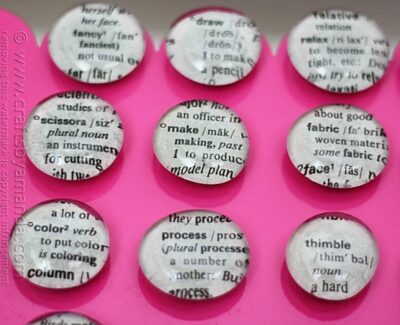 Dictionary Magnets with Crafty Words - Crafts by Amanda