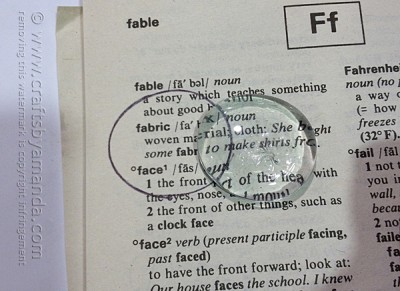 Dictionary Magnets with Crafty Words - Crafts by Amanda