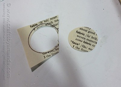 Dictionary Magnets with Crafty Words - Crafts by Amanda