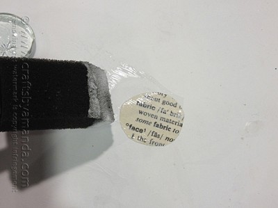 Dictionary Magnets with Crafty Words - Crafts by Amanda