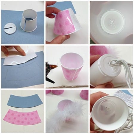 Sweetheart Plastic Cup String Lights - Crafts by Amanda