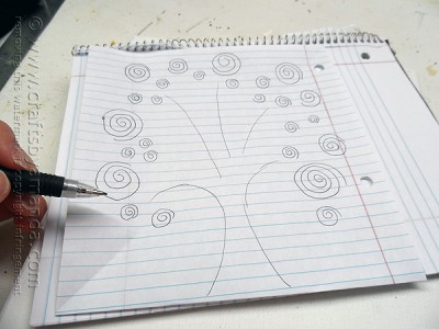 Swirl Tree on Canvas - Crafts by Amanda