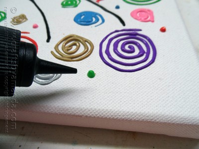 Swirl Tree on Canvas - Crafts by Amanda