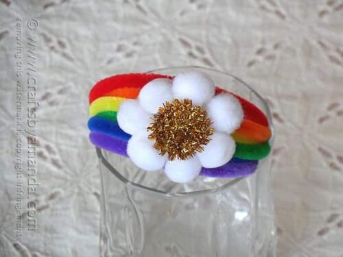 Pipe Cleaner Rainbow Bracelet - Crafts by Amanda