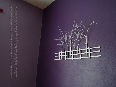 Stick Tree Silhouette - Crafts by Amanda