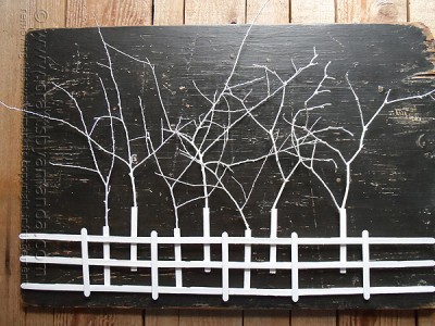 Stick Tree Silhouette - Crafts by Amanda