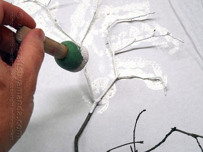 Stick Tree Silhouette - Crafts by Amanda